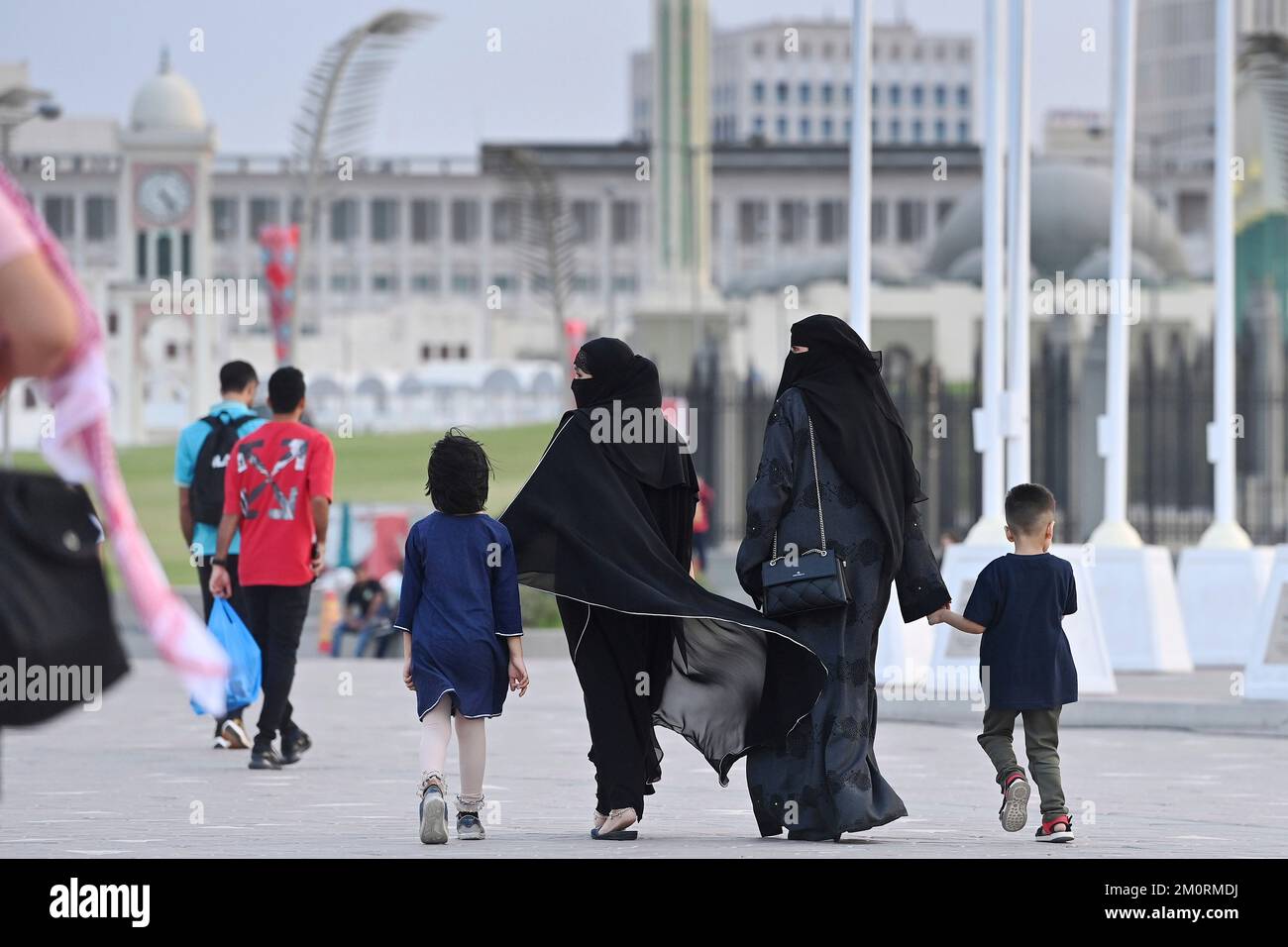 Impressions from Doha/Qatar on December 7th, 2022. Arab women and ...