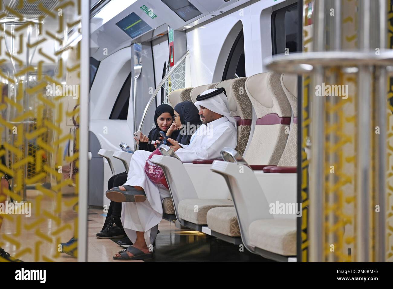 Impressions from Doha/Qatar on December 7th, 2022. Metro, Qatari family ...