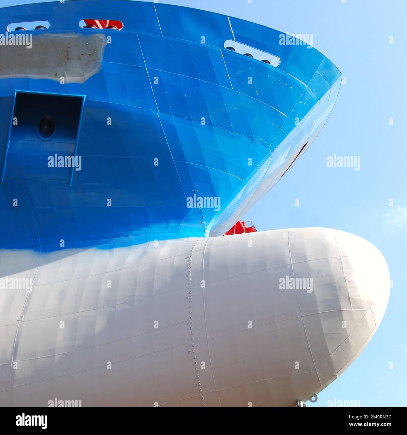 Big tonnage steel ship is under construction in shipyard, shipbuilding ...