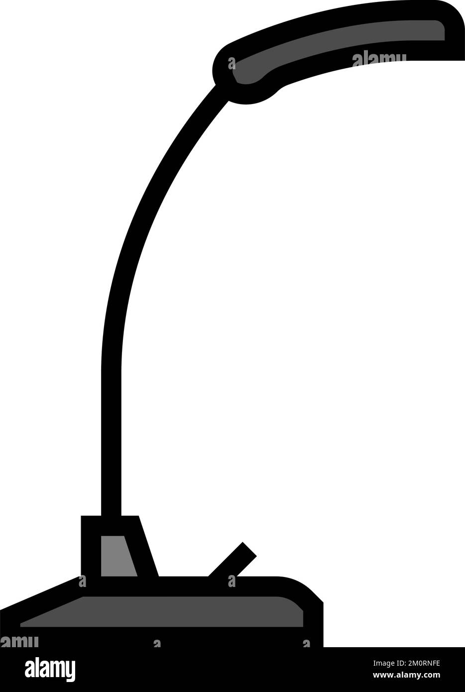 desktop table lamp color icon vector illustration Stock Vector Image ...