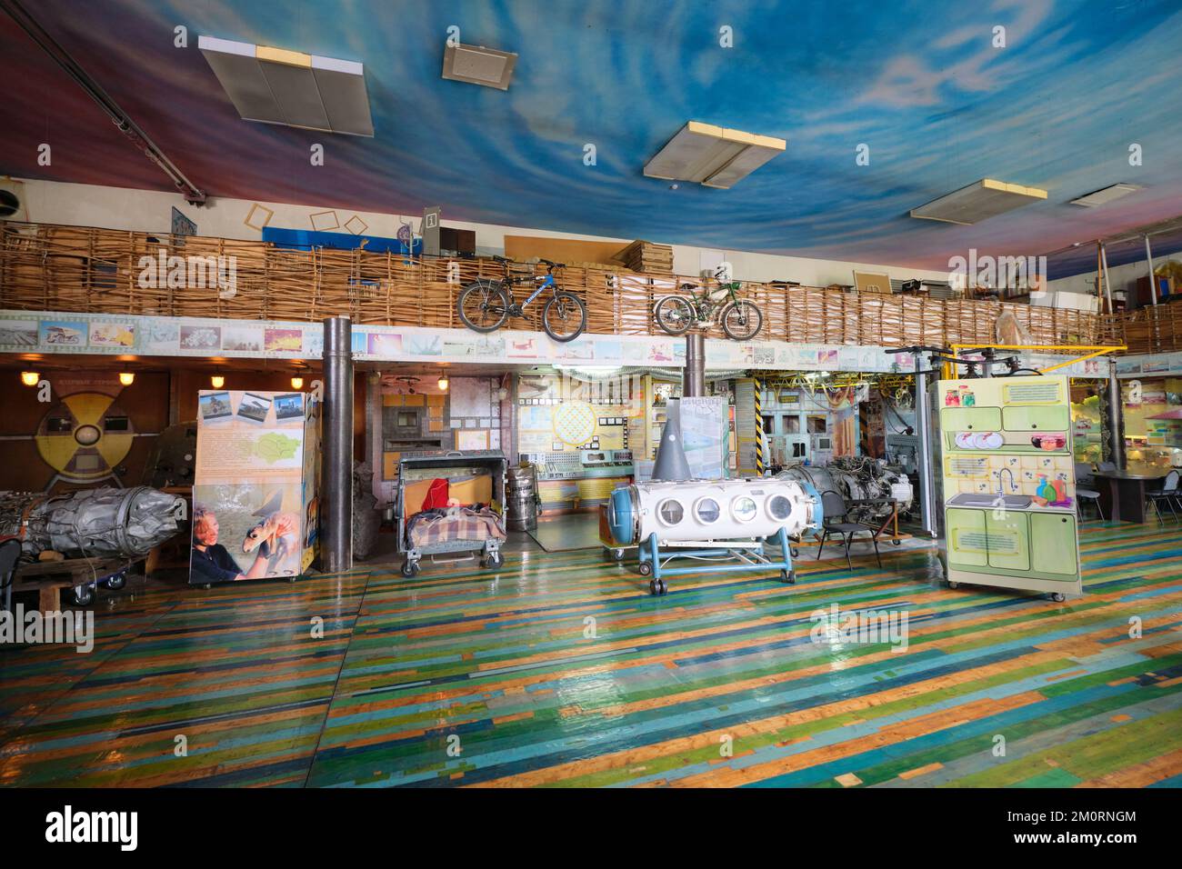 An overview of the many interactive exhibits for school children to ...