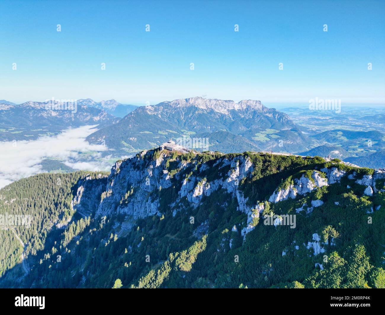 Eagles nest Kehlsteinhaus Germany drone aerial view Stock Photo - Alamy