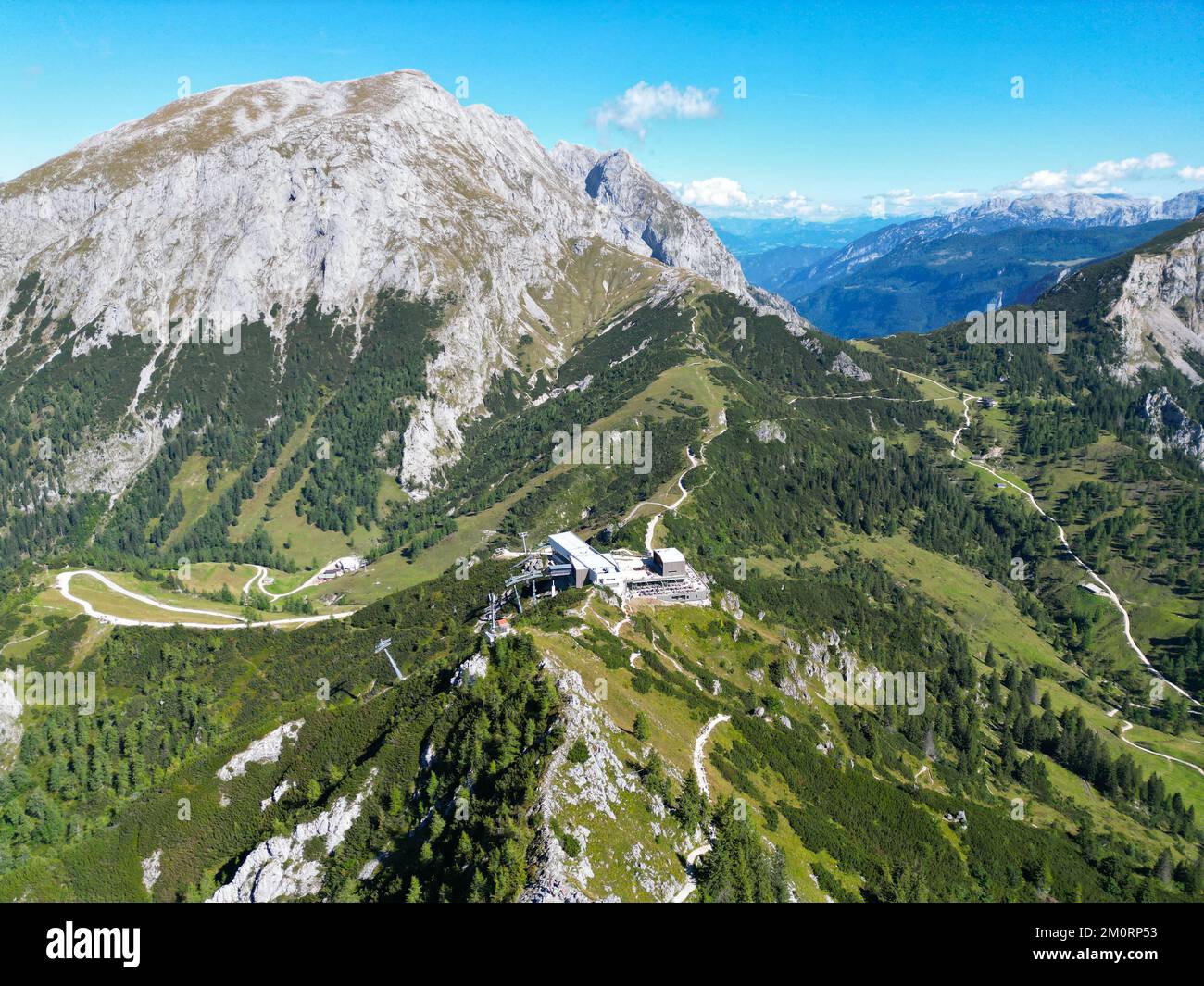 Jenner Mountain Jennerbahn Bavaria national park view over Königssee ...