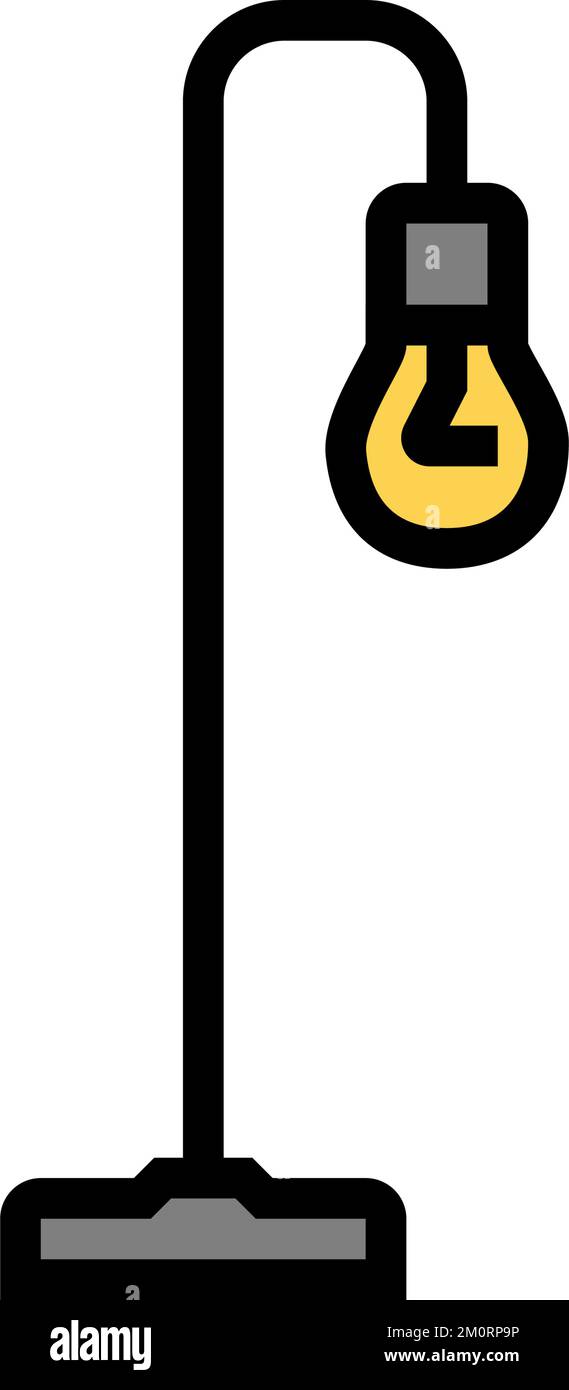 electric table lamp color icon vector illustration Stock Vector Image ...