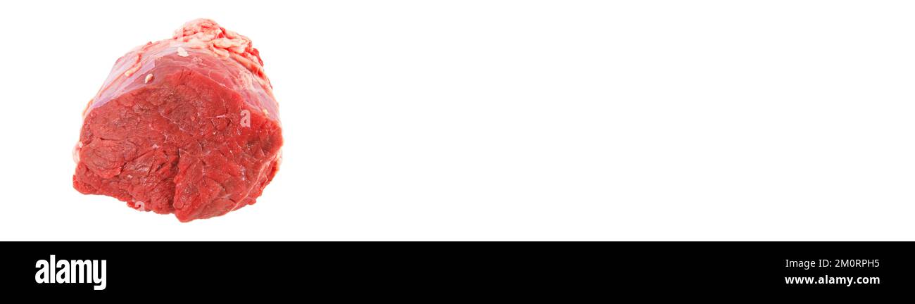 Clean very fresh red raw cow meat beef, banner mock up poster desing ...