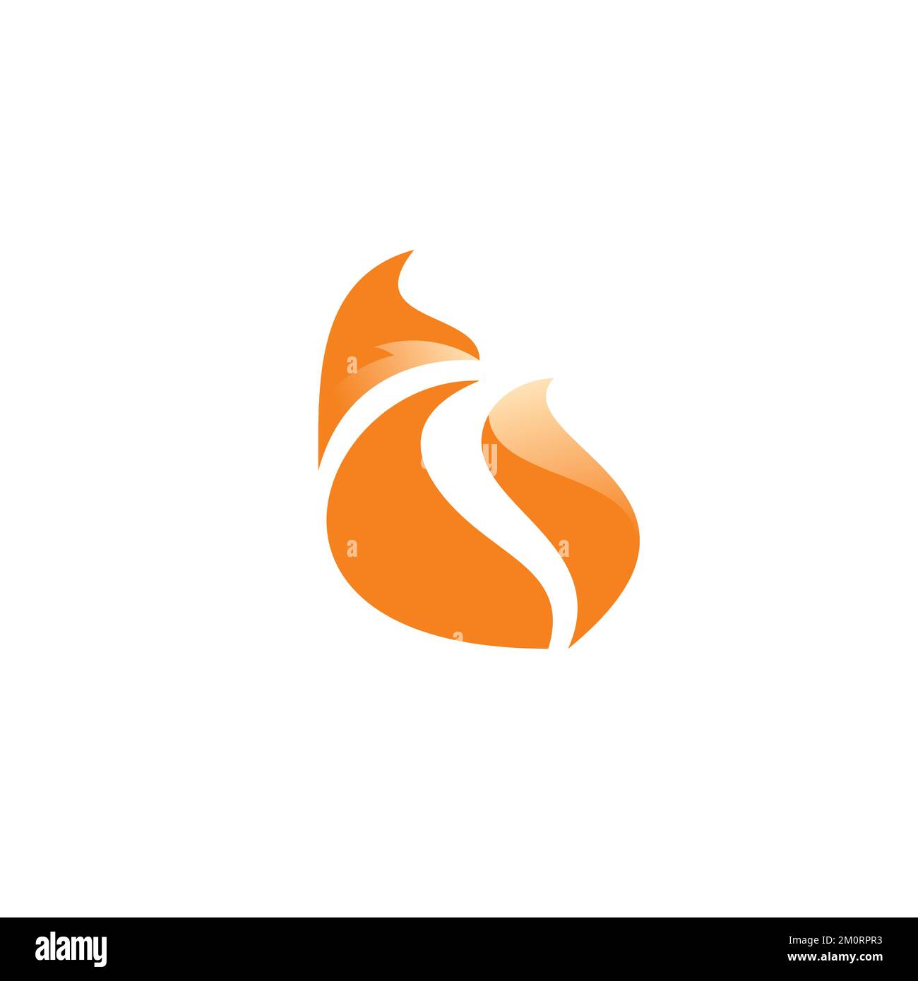 Abstract Fox Vector Illustration. Fox Logo Simple Stock Vector Image ...