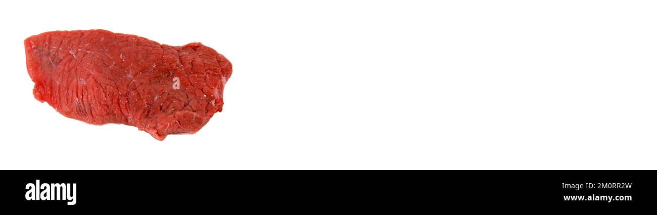 Clean very fresh red raw cow meat beef, banner mock up poster desing ...