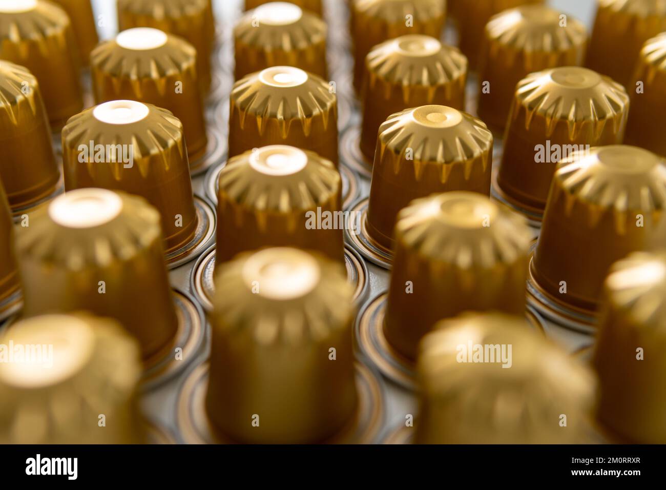 A closeup of chocolates with golden wrapper Stock Photo - Alamy