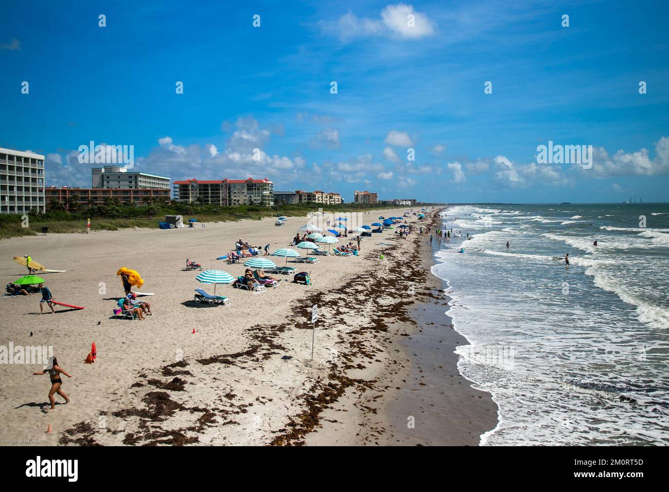 Aerial shot people enjoying beach hi-res stock photography and images ...