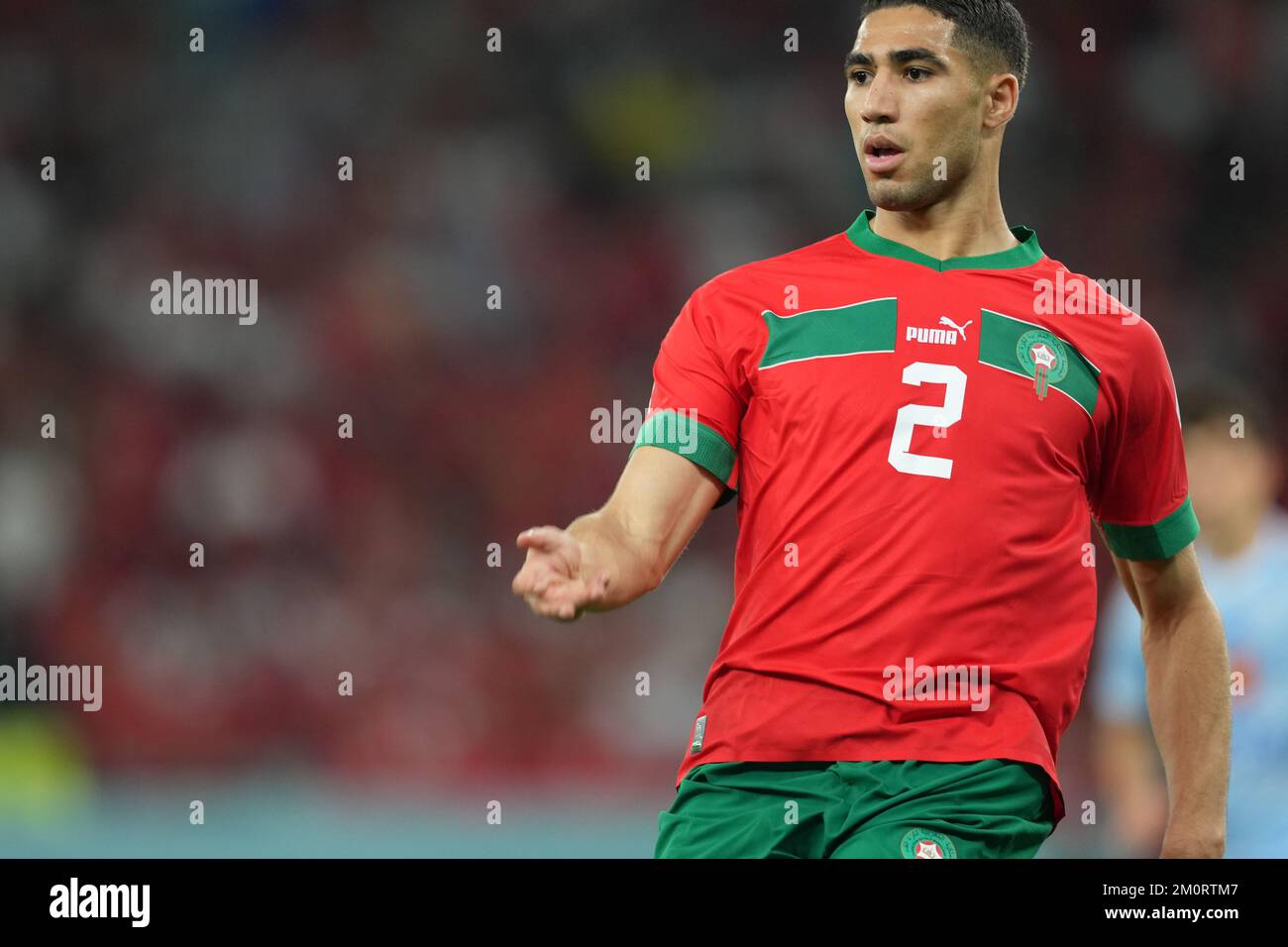 Al Rayyan, Qatar. 6th Dec, 2022. Achraf Hakimi (MAR) Football/Soccer ...