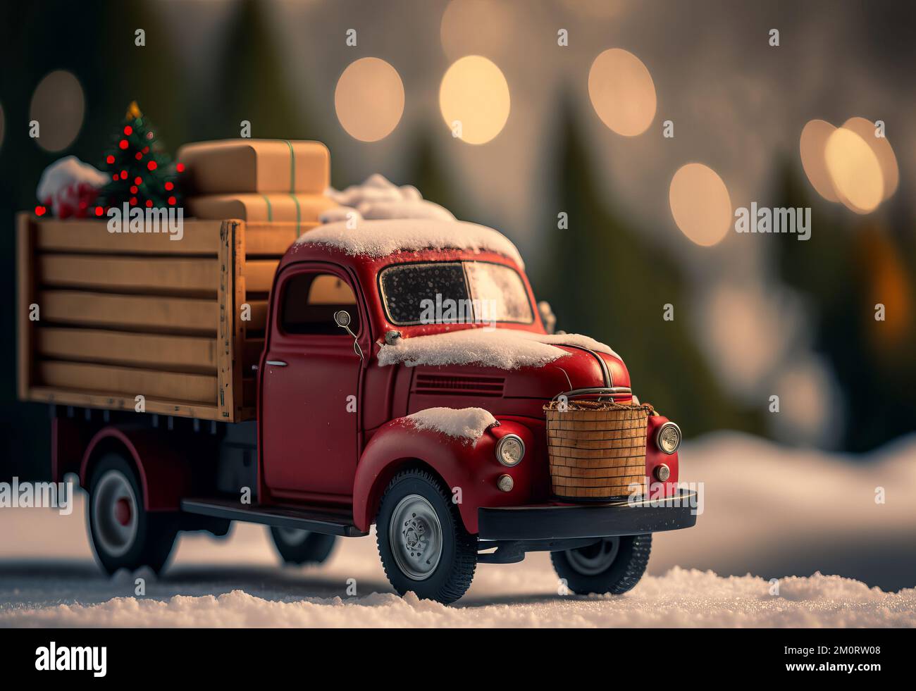 Vintage truck christmas tree hi-res stock photography and images - Alamy