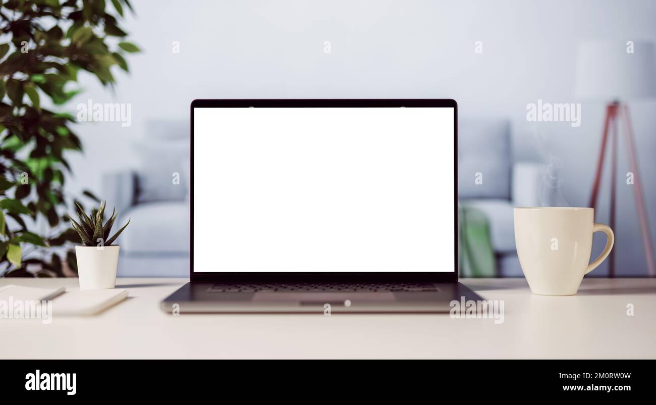 Laptop mockup template empty hi-res stock photography and images - Alamy