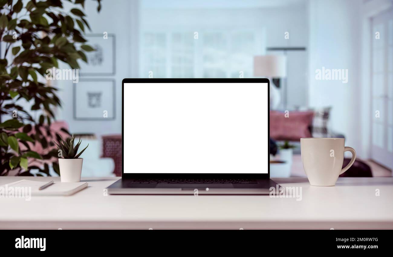 Mock up screen computer minimal hi-res stock photography and images - Alamy