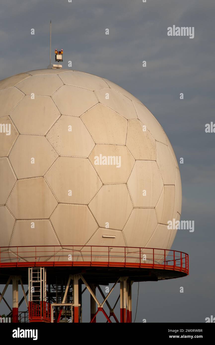 A airport doppler weather tower Stock Photo - Alamy