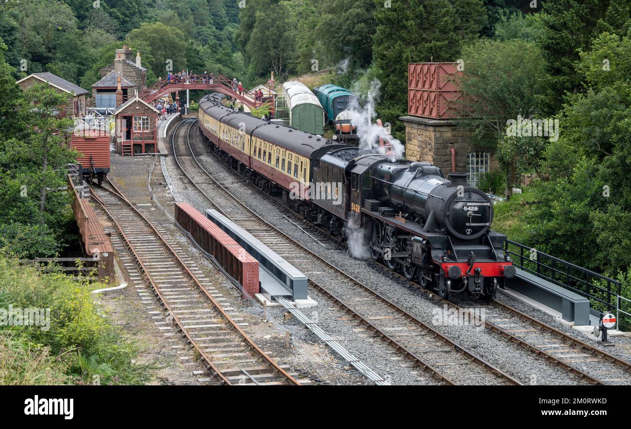The staem engine Eric Treacy at Goathland Station on the North ...