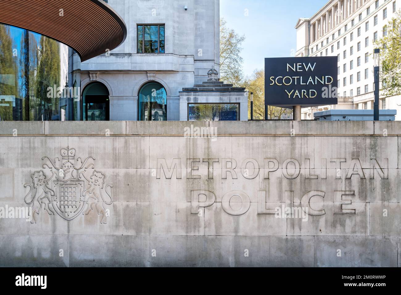 London, UK - 16 April 2022: the Metropolitan Police headquarters, New ...