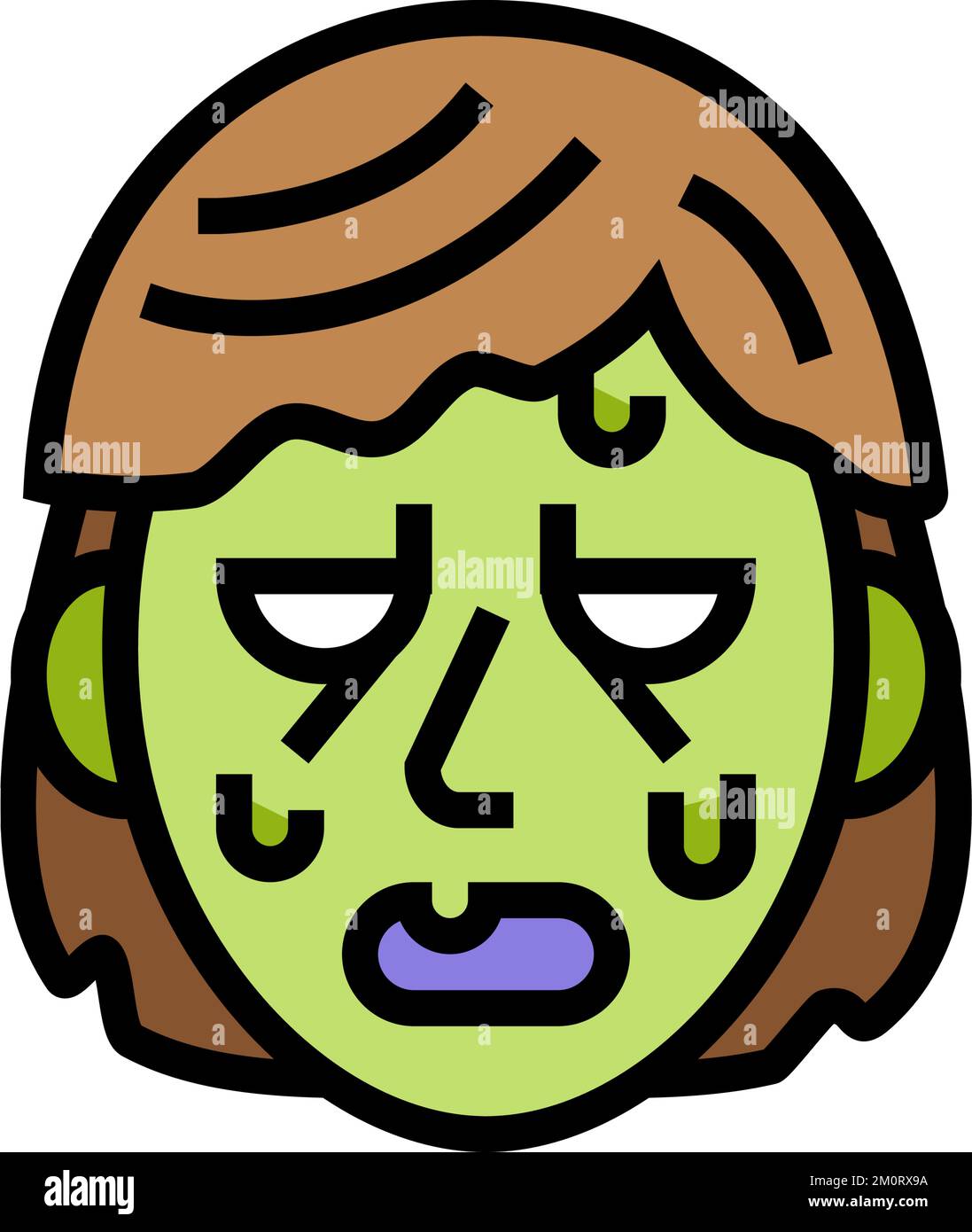 zombie monster color icon vector illustration Stock Vector Image & Art ...