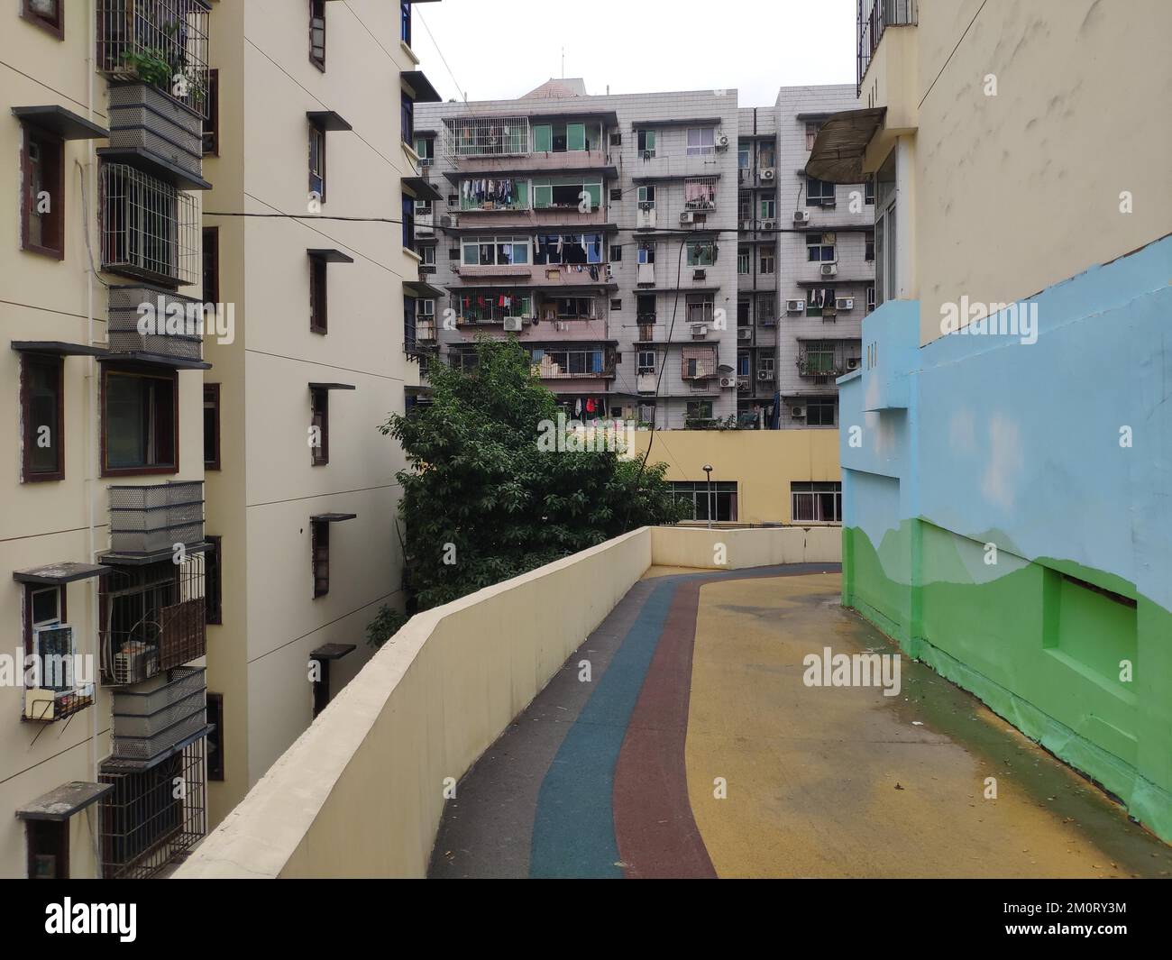 A hundred-meter-long wall painting appears on the walls of the old ...