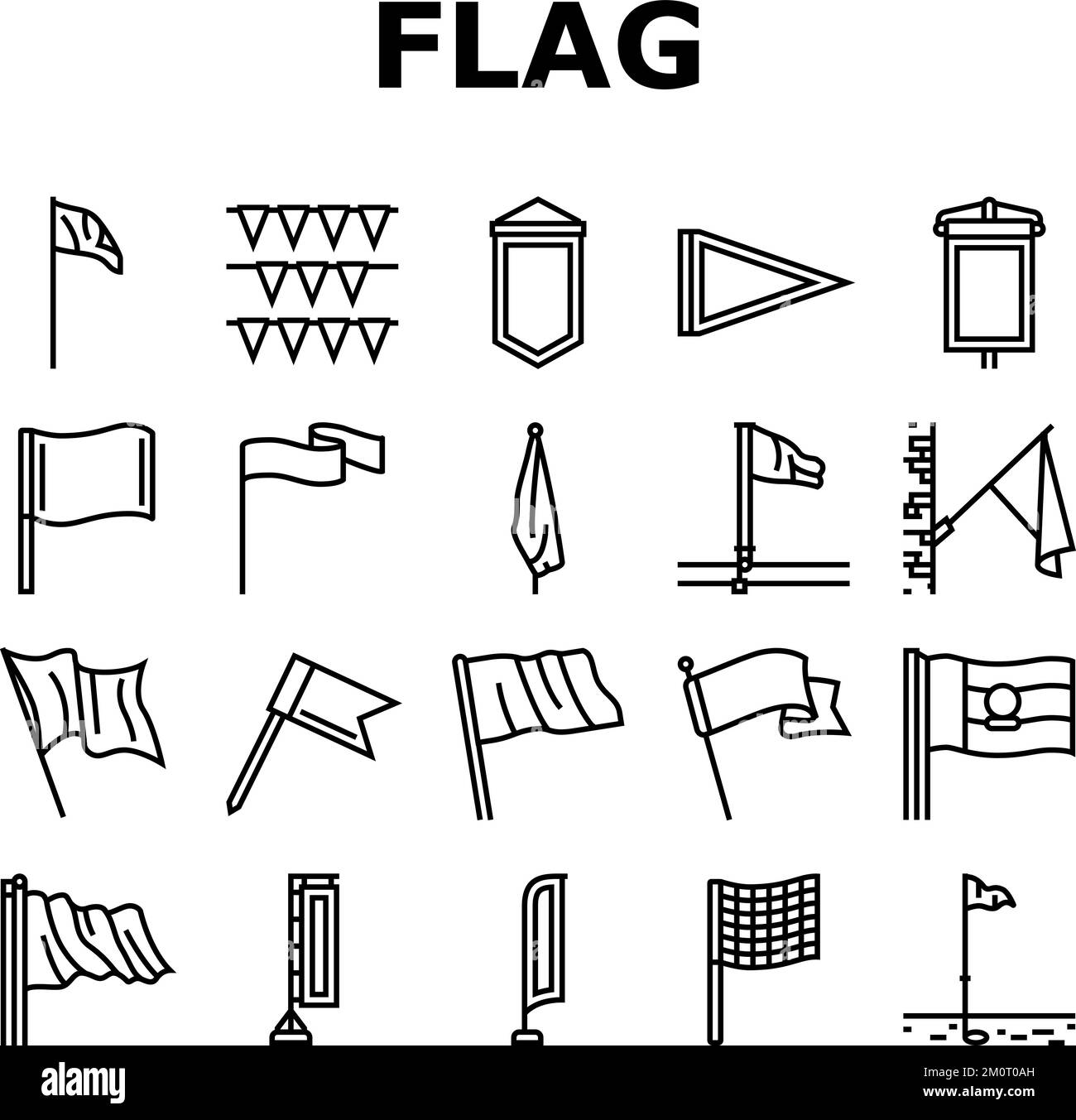 flag start web pennant map icons set vector Stock Vector Image & Art - Alamy