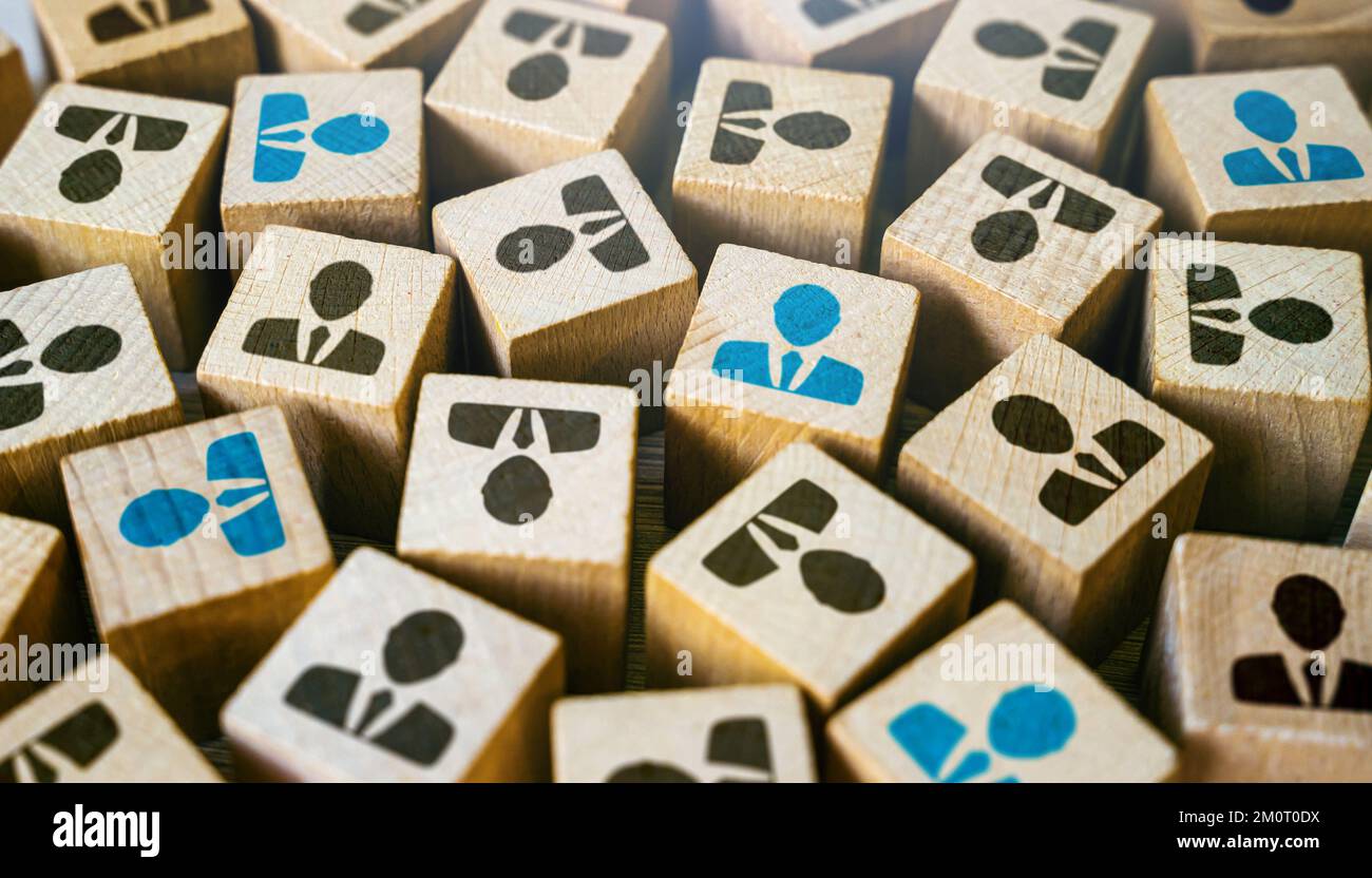 Selection of job candidates. HR search for new employees for the job ...