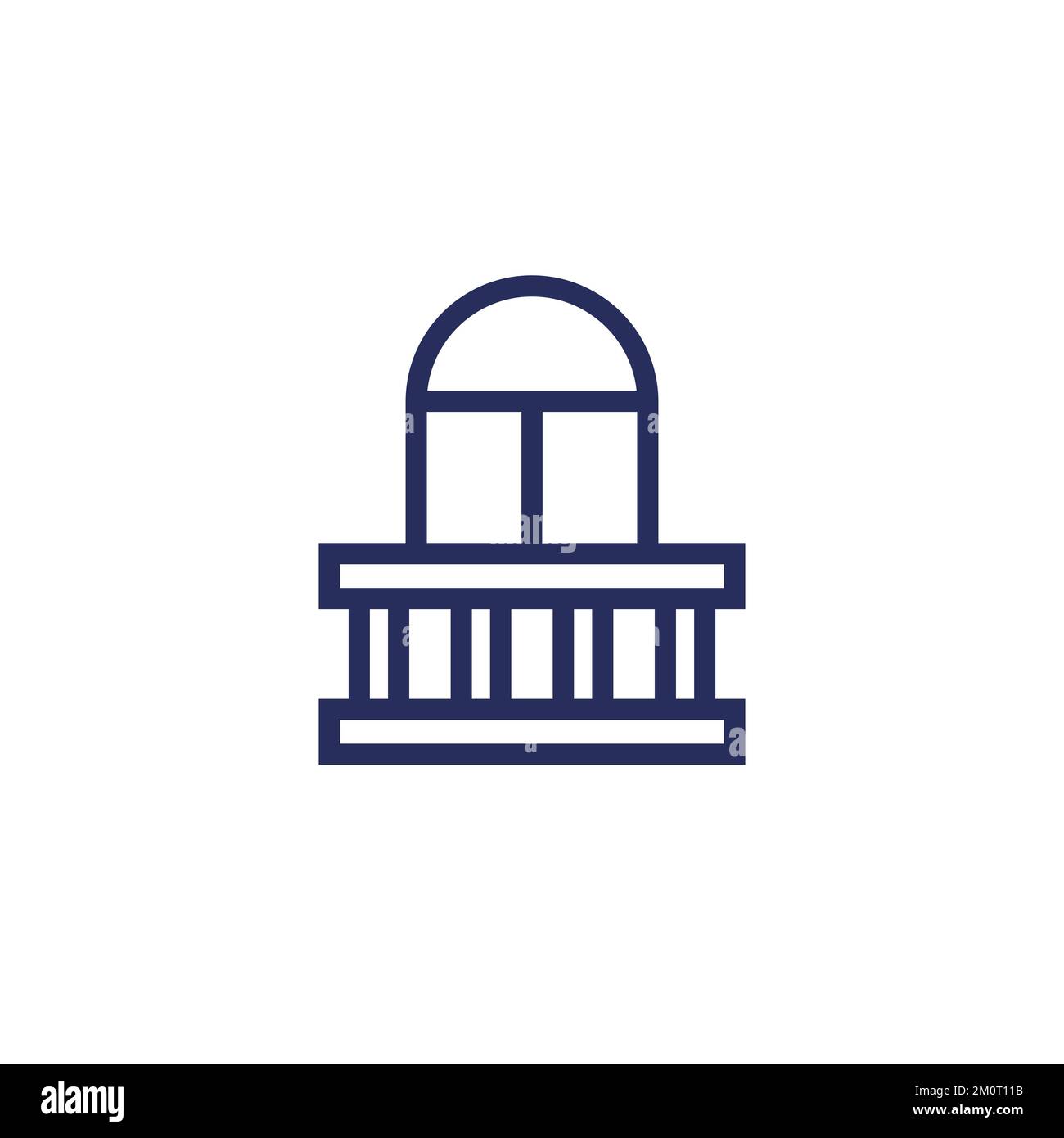 Balcony icon on white Stock Vector Images - Alamy