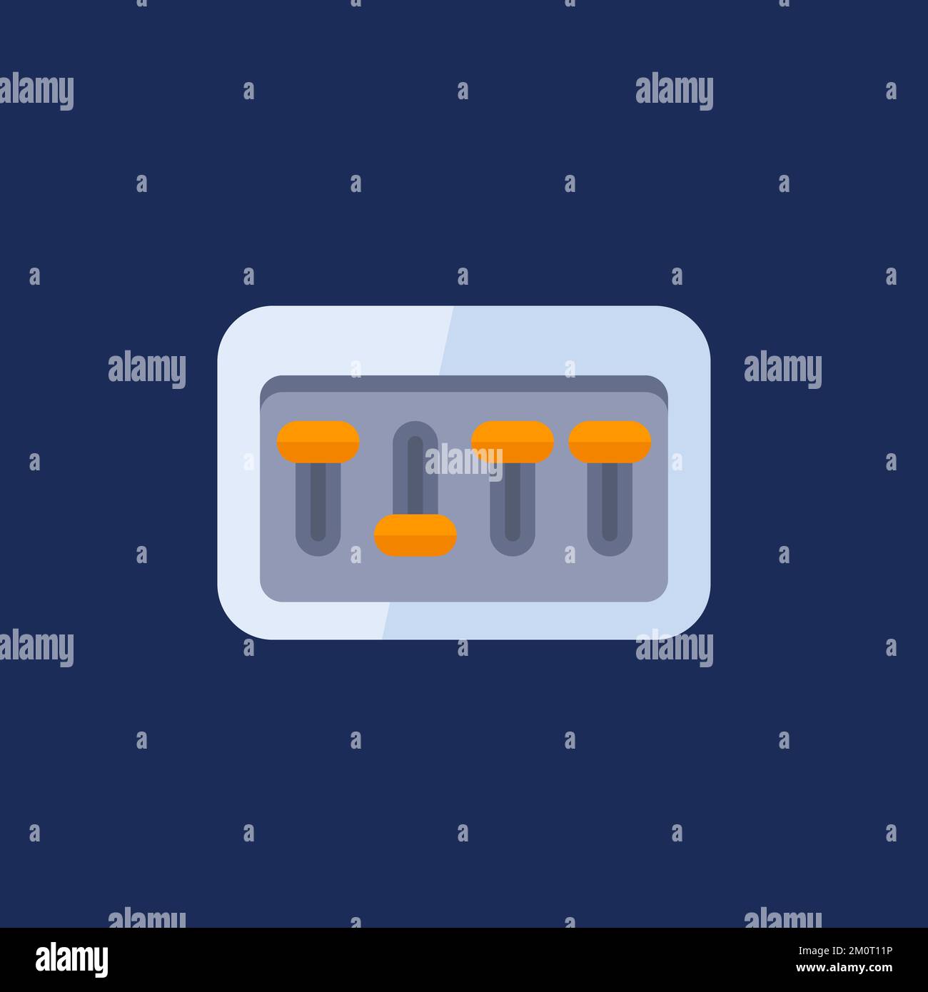 Electric fuse icon flat Stock Vector Images - Alamy