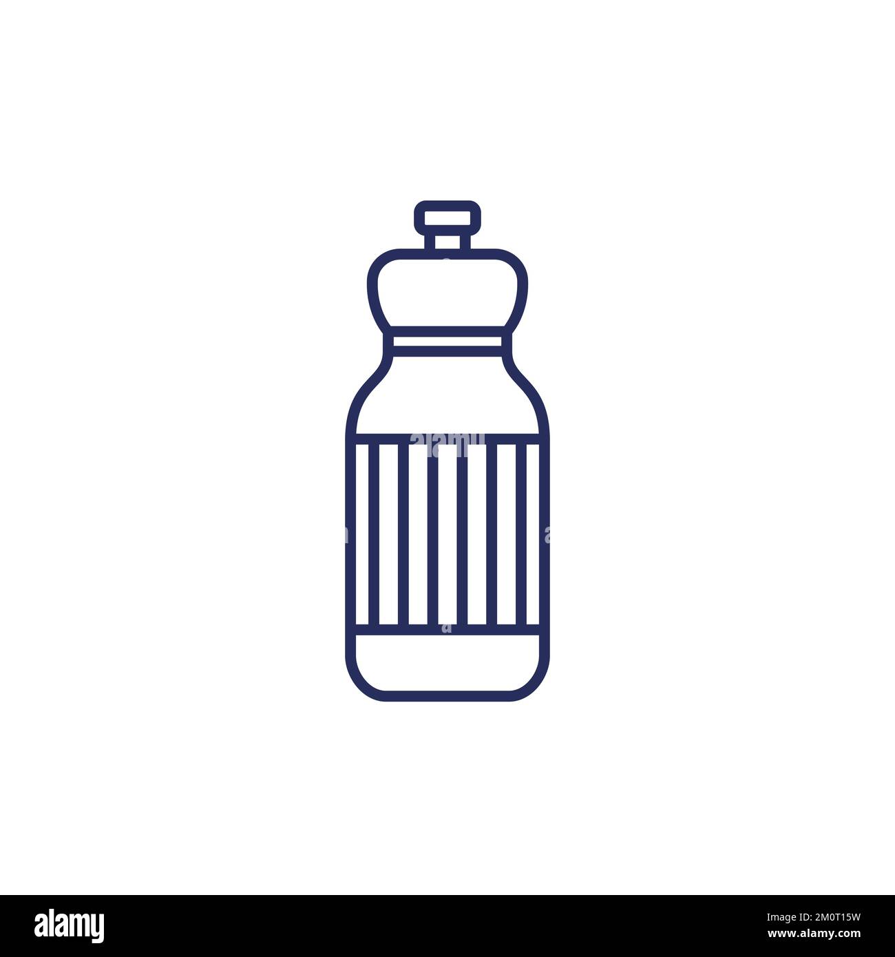 Reusable bottle for water line icon on white Stock Vector Image & Art ...