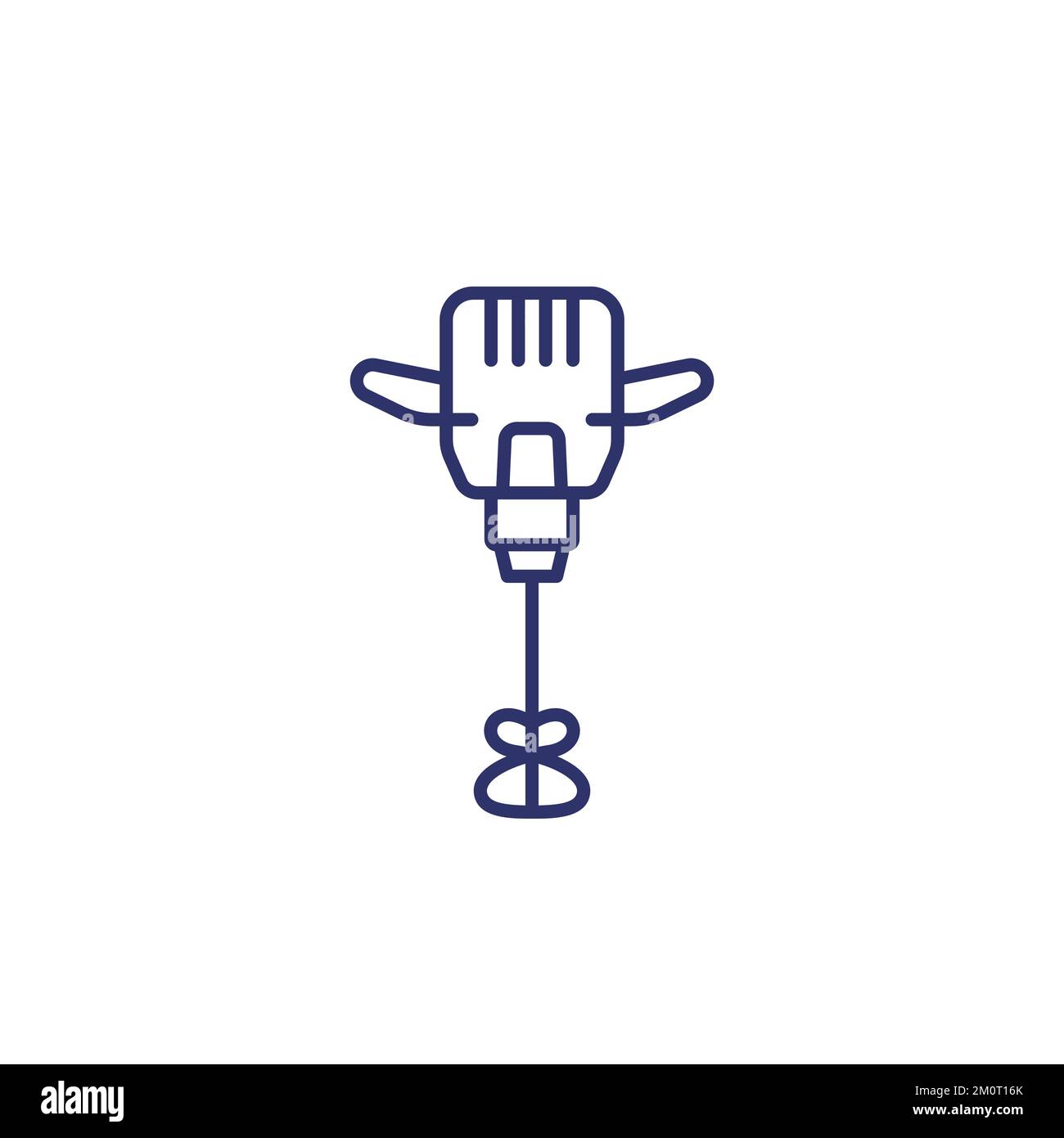 handheld electric cement mixer line icon Stock Vector Image & Art - Alamy