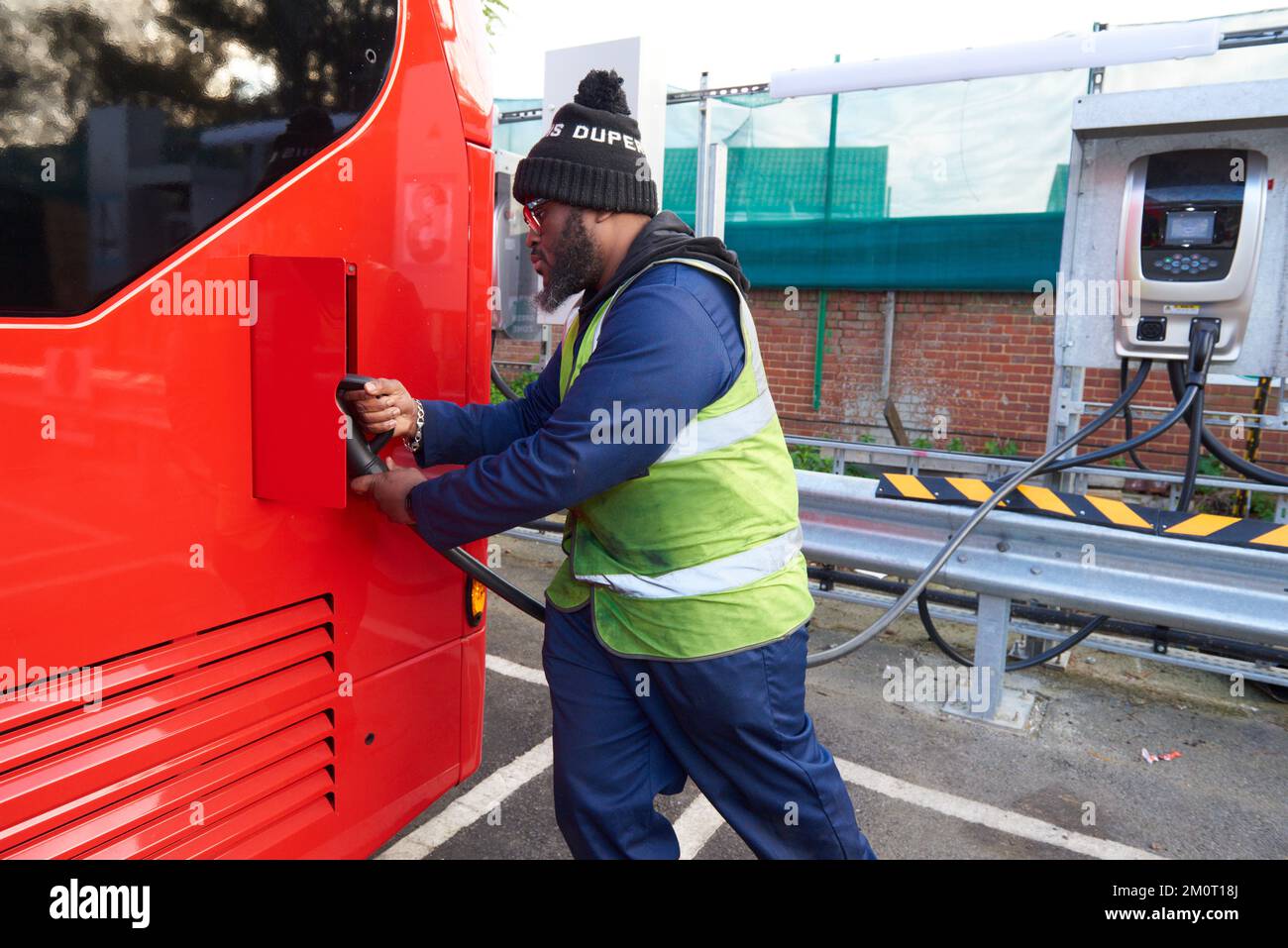 EDITORIAL USE ONLY Apprentice Engineer, Darren Abbey prepares a fleet ...