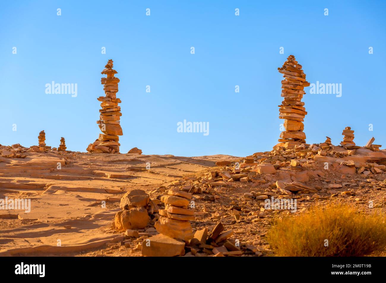 Sandstone canyon, rocks stone pyramids in Petra, Jordan, UNESCO World ...