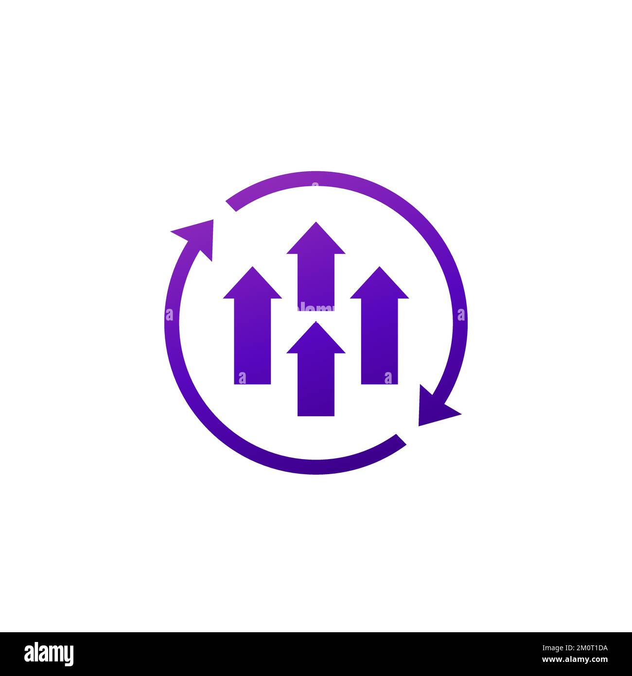 continuous growth and improvement icon Stock Vector Image & Art - Alamy