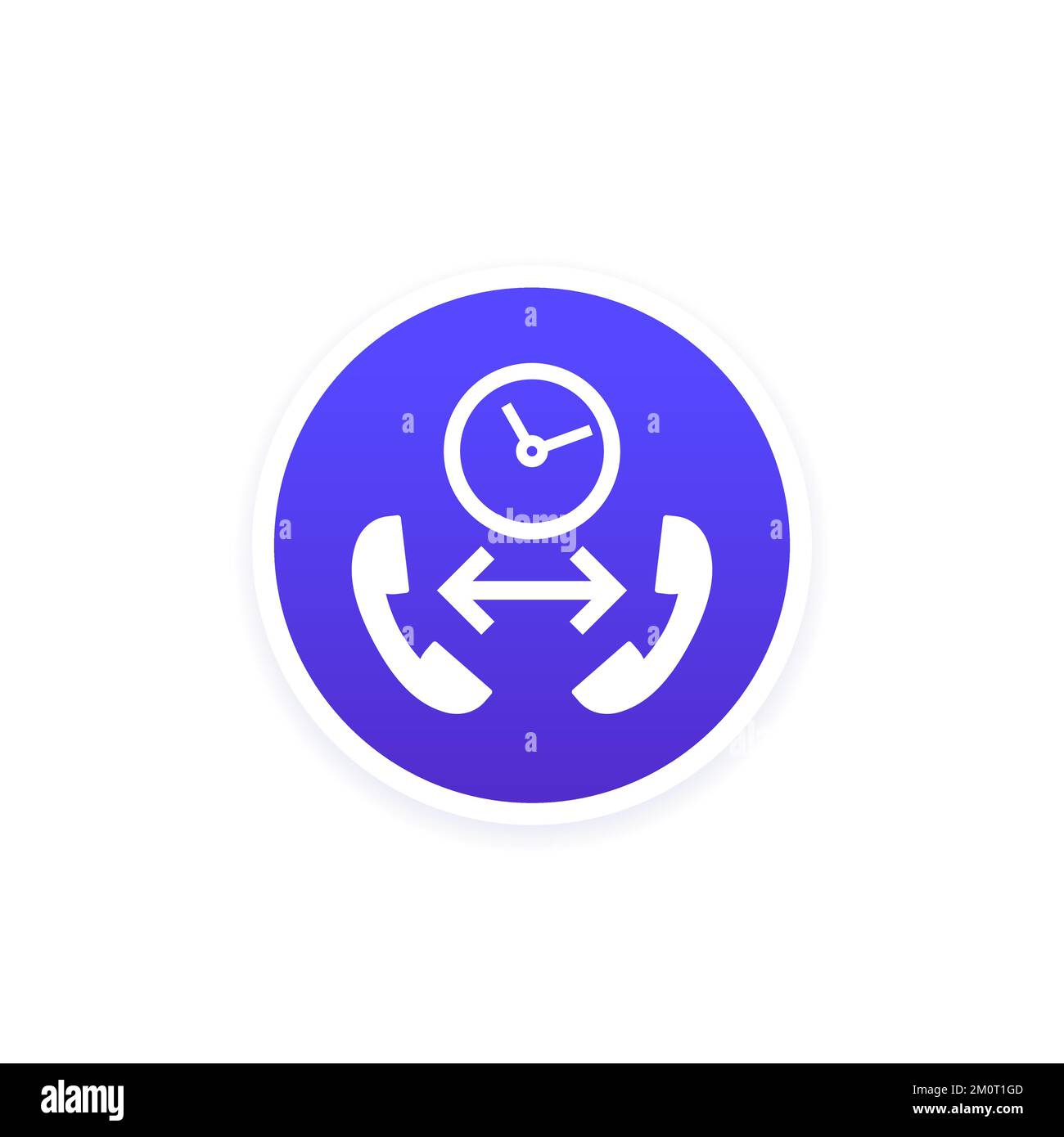 phone call duration or time vector icon Stock Vector Image & Art - Alamy