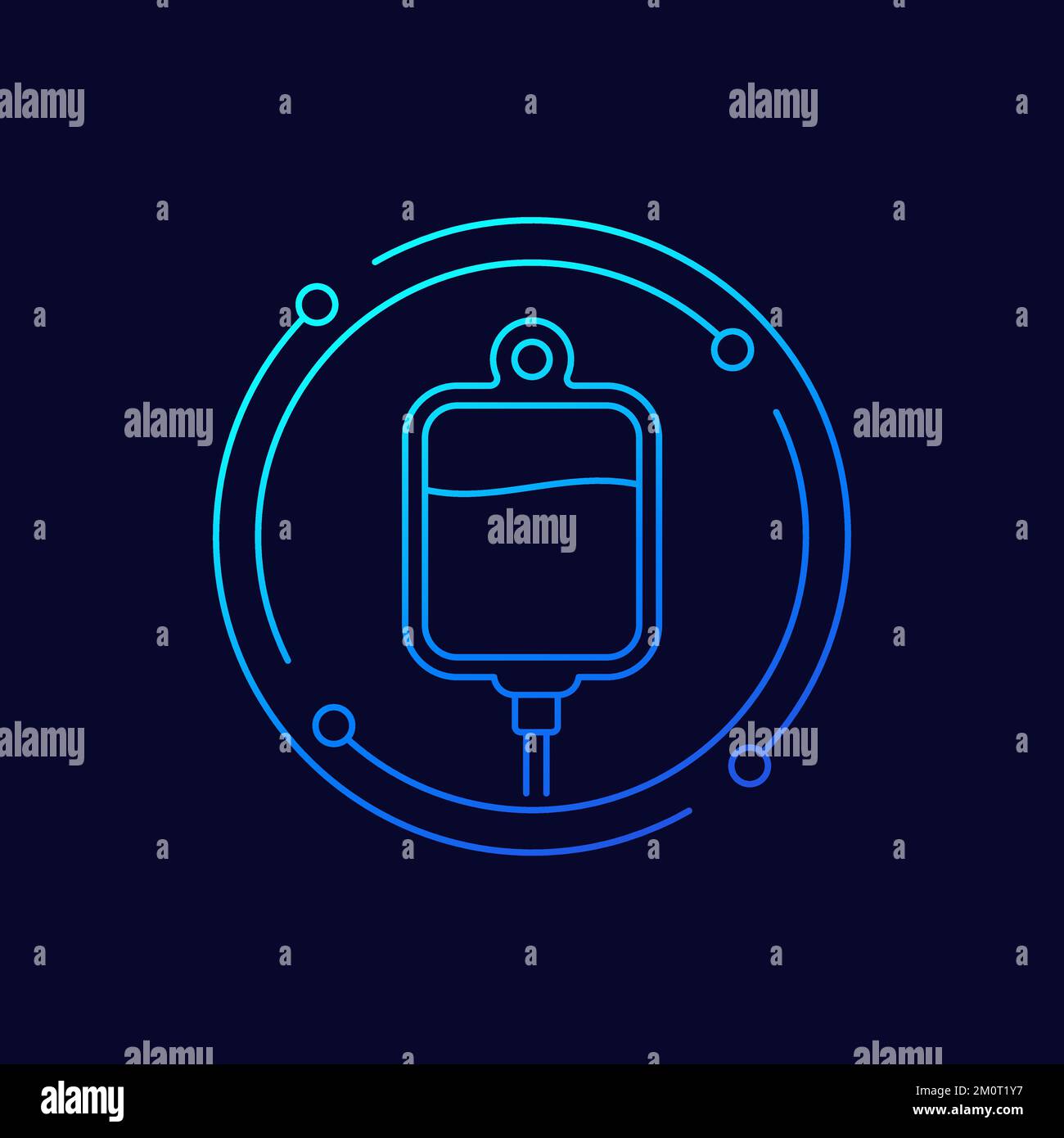 iv bag, medical drip icon, line vector Stock Vector Image & Art - Alamy
