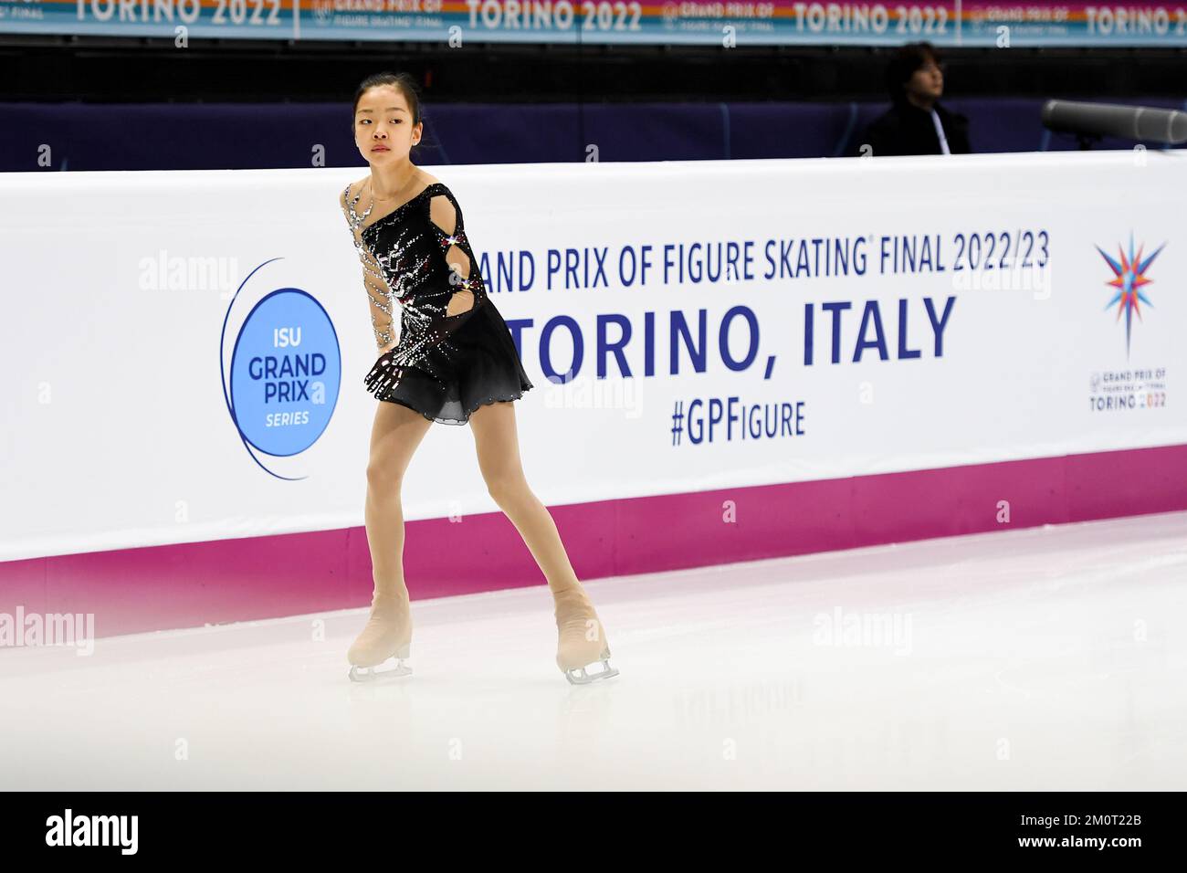 Minsol KWON (KOR), during Junior Women Practice, at the ISU Grand Prix ...
