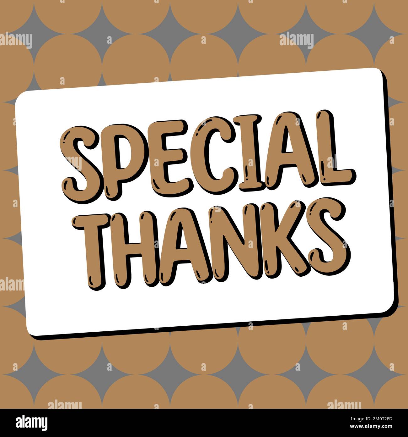 Writing displaying text Special Thanks. Business idea expression of appreciation or gratitude or ...