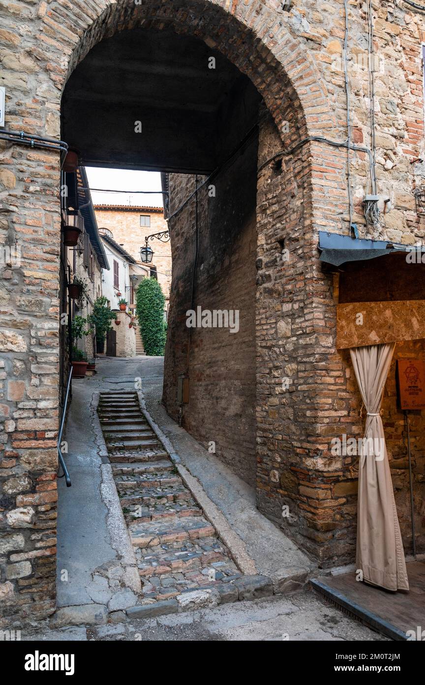 Ancient art in Bevagna. Umbria Stock Photo - Alamy