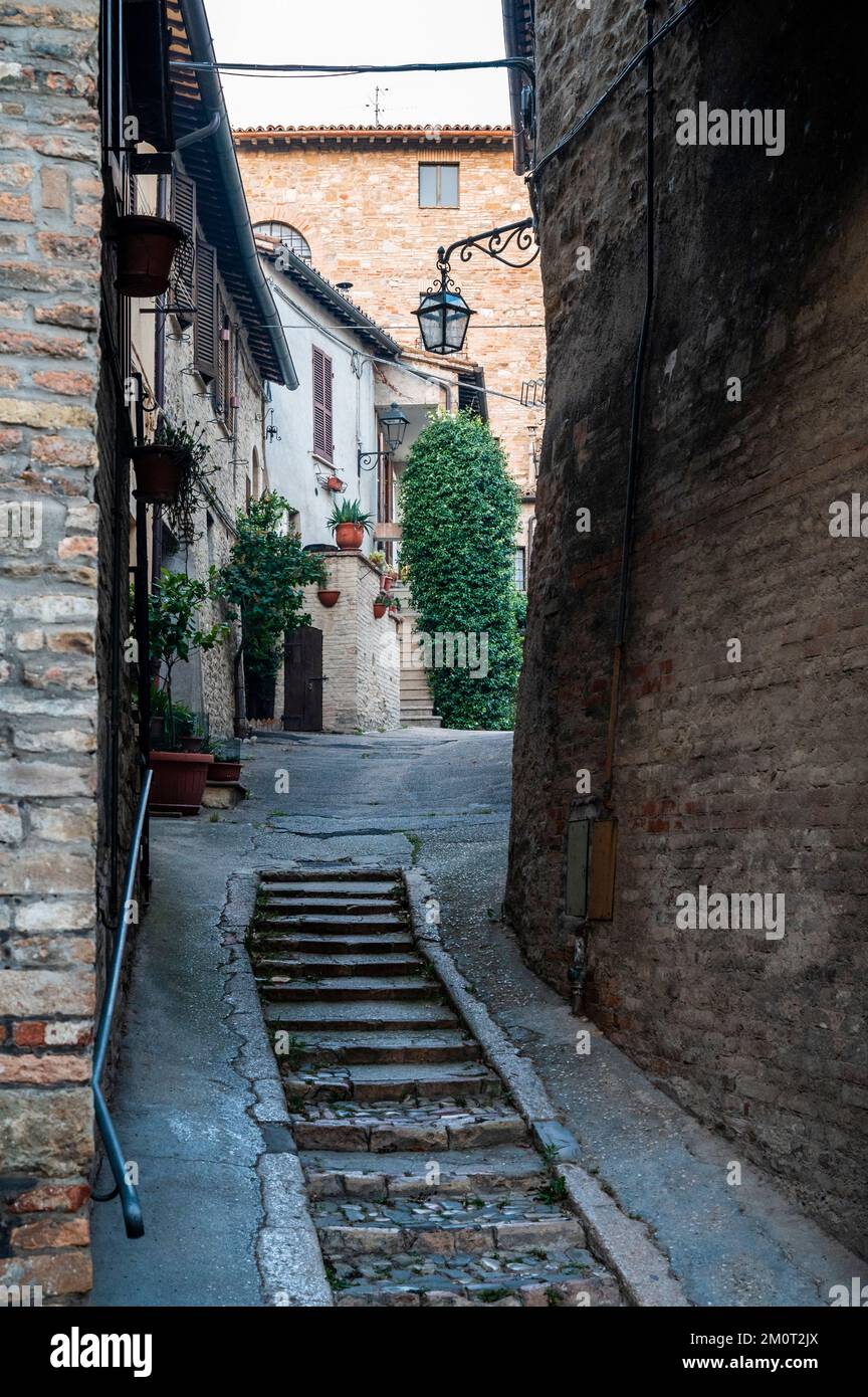 Ancient art in Bevagna. Umbria Stock Photo - Alamy