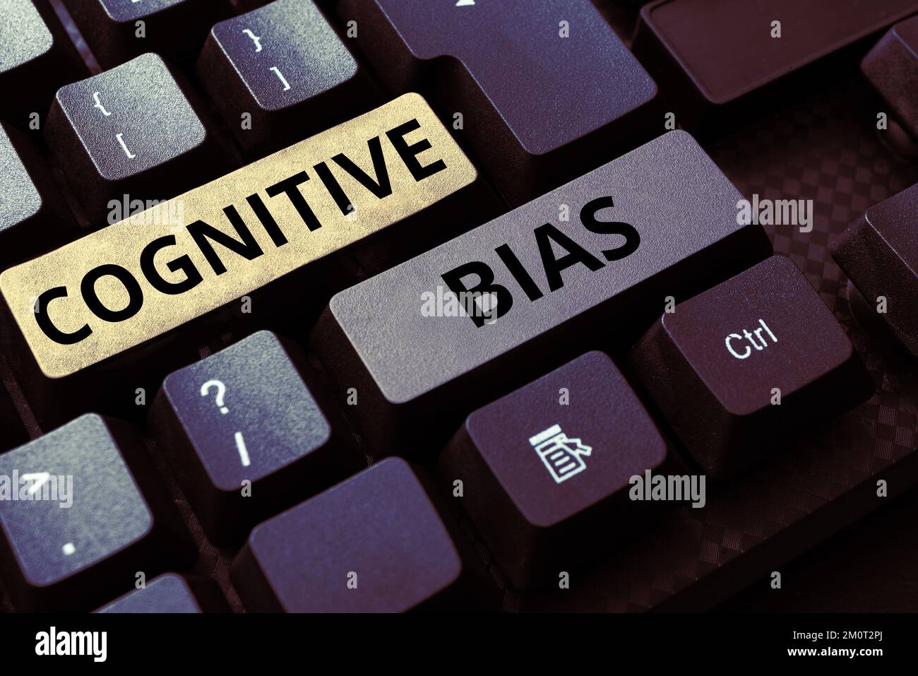 Sign displaying Cognitive Bias. Internet Concept Psychological ...
