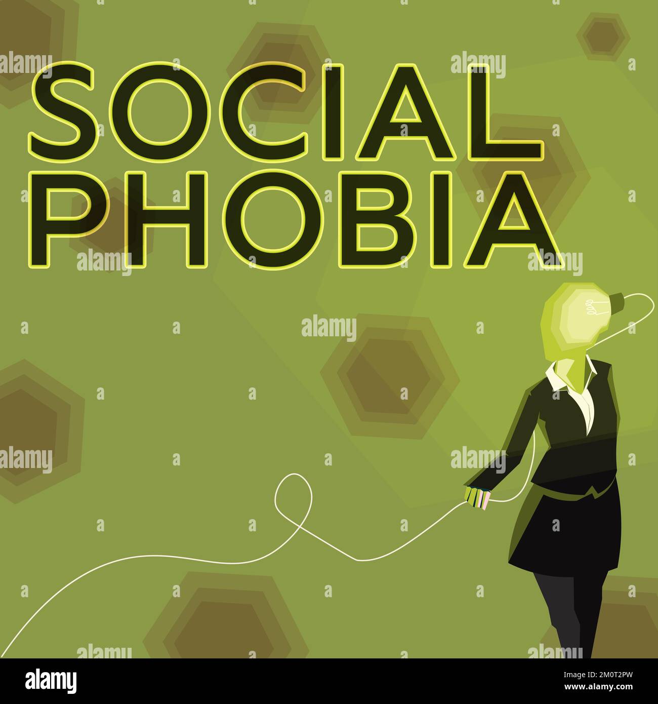 Handwriting text Social Phobia. Business showcase overwhelming fear of ...