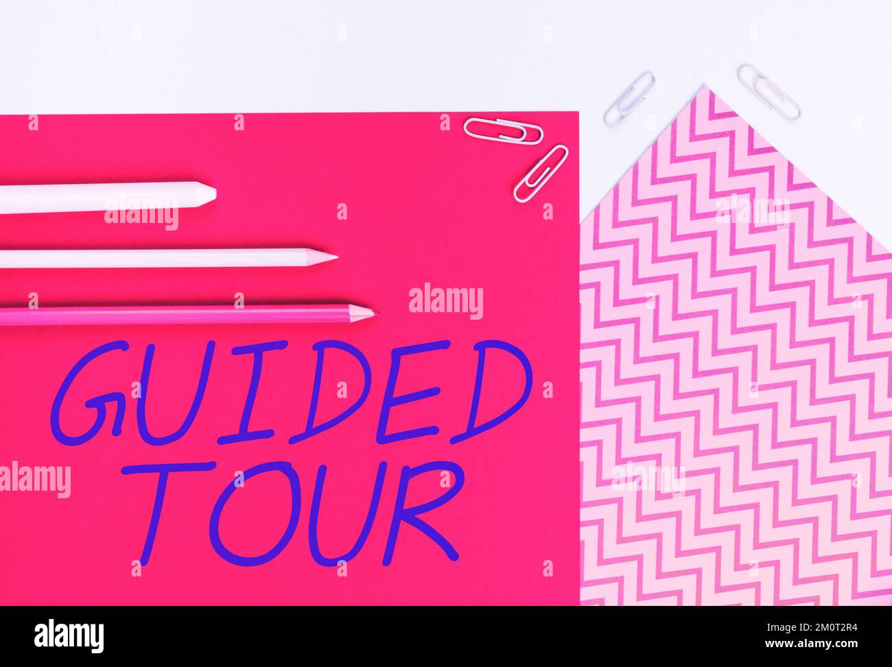 Sign displaying Guided Tour. Business concept advice or information ...