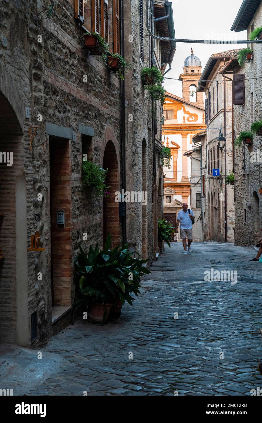 Ancient art in Bevagna. Umbria Stock Photo - Alamy