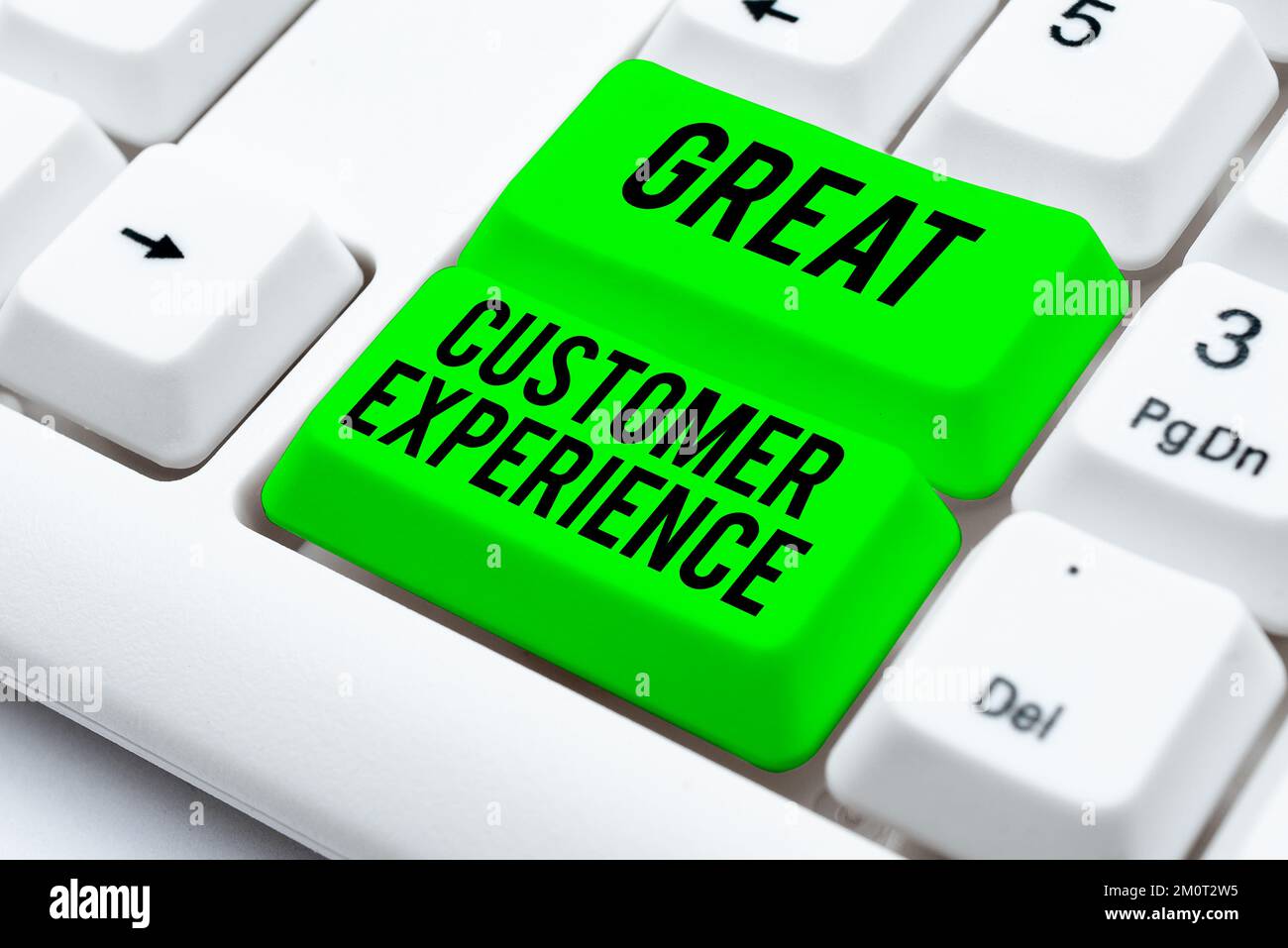 Handwriting text Great Customer Experience. Conceptual photo responding ...
