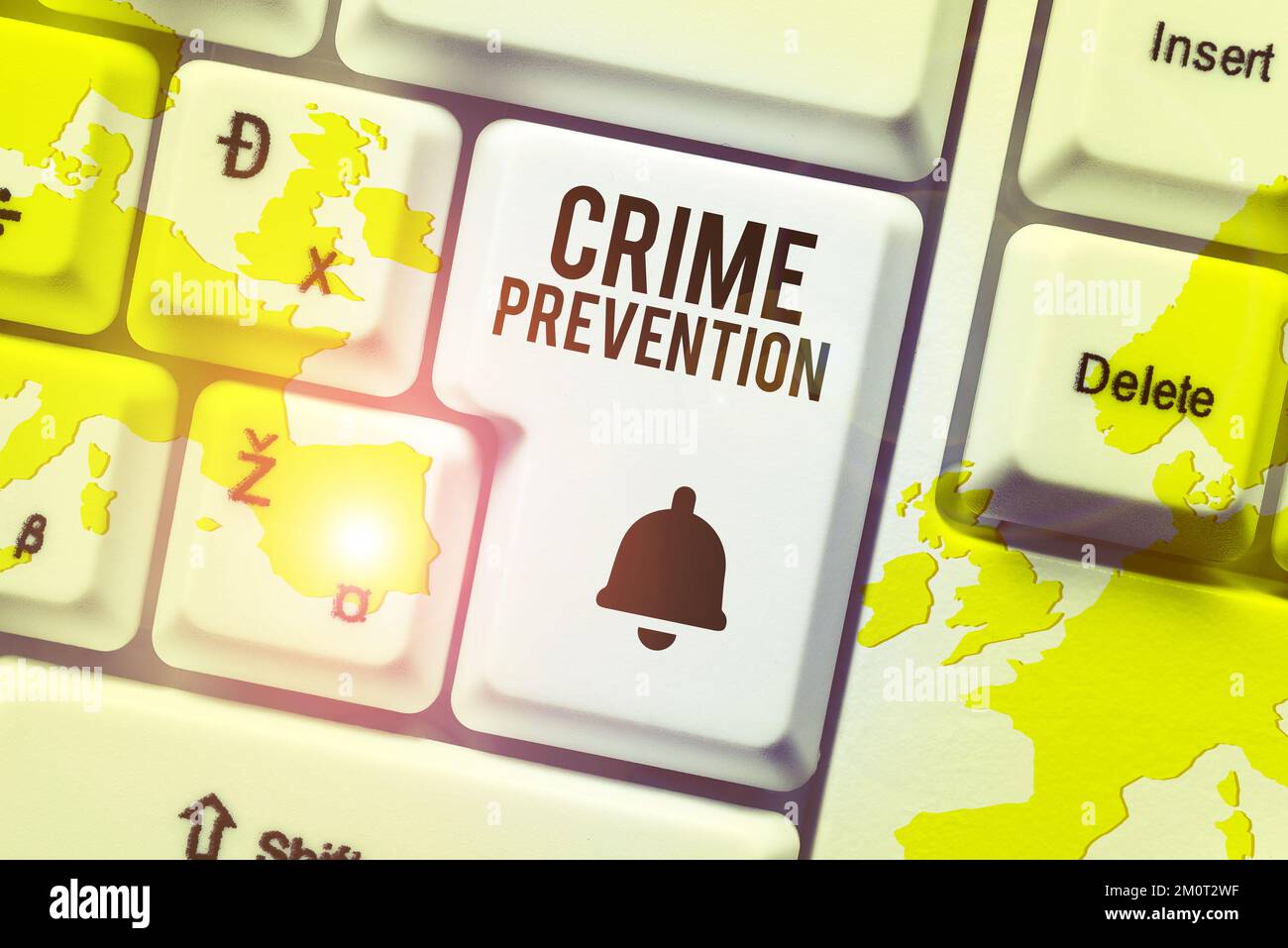 Text showing inspiration Crime Prevention. Word Written on Federal ...