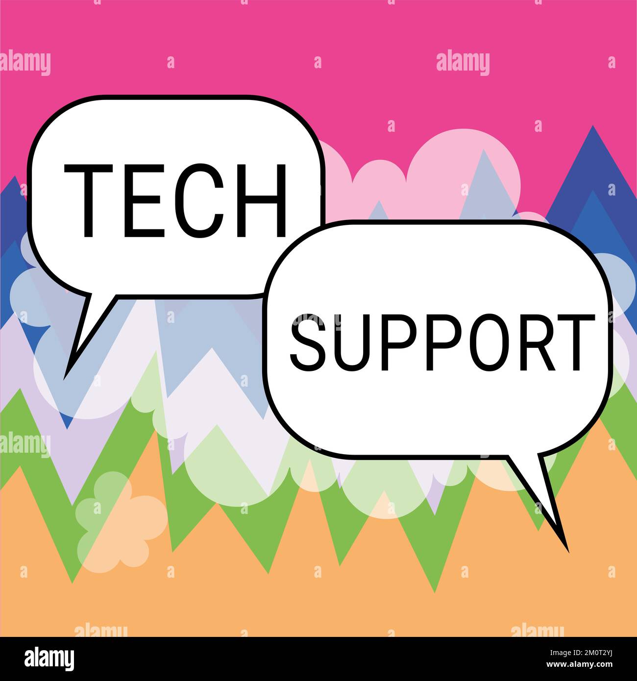 Conceptual caption Tech Support. Business concept Assisting individuals who are having technical ...