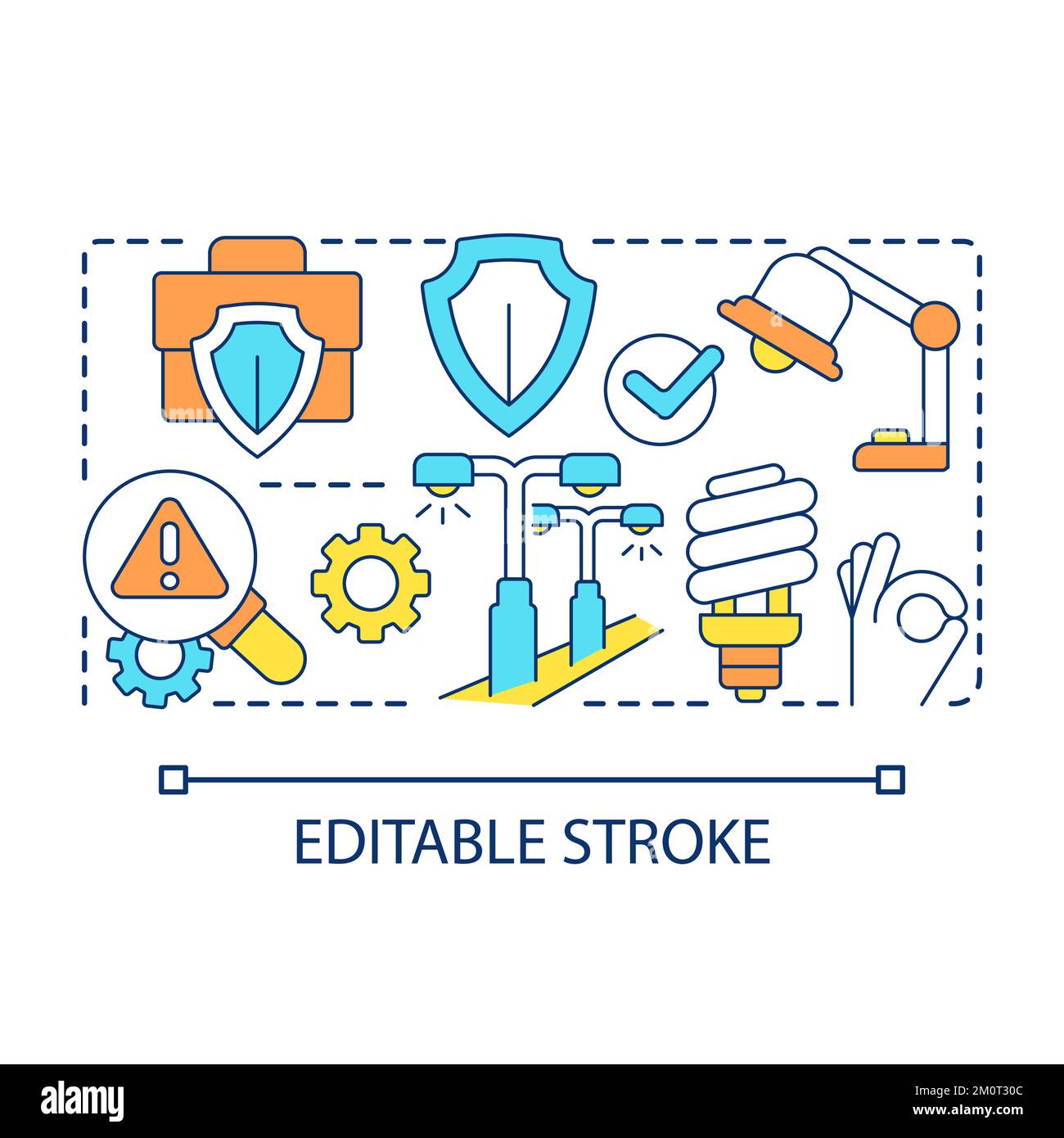 Proper lighting concept icon Stock Vector Image & Art - Alamy