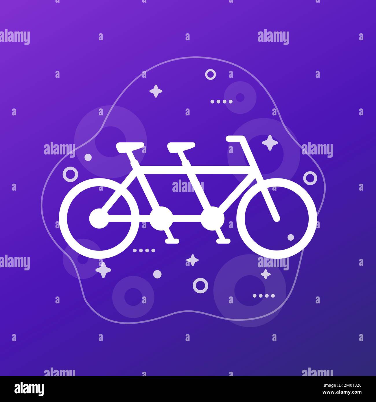 tandem bike, bicycle vector icon Stock Vector Image & Art - Alamy