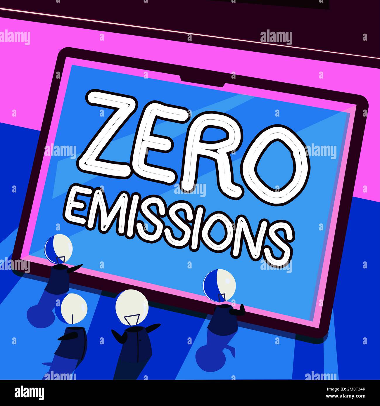 Inspiration showing sign Zero Emissions. Conceptual photo emits no ...