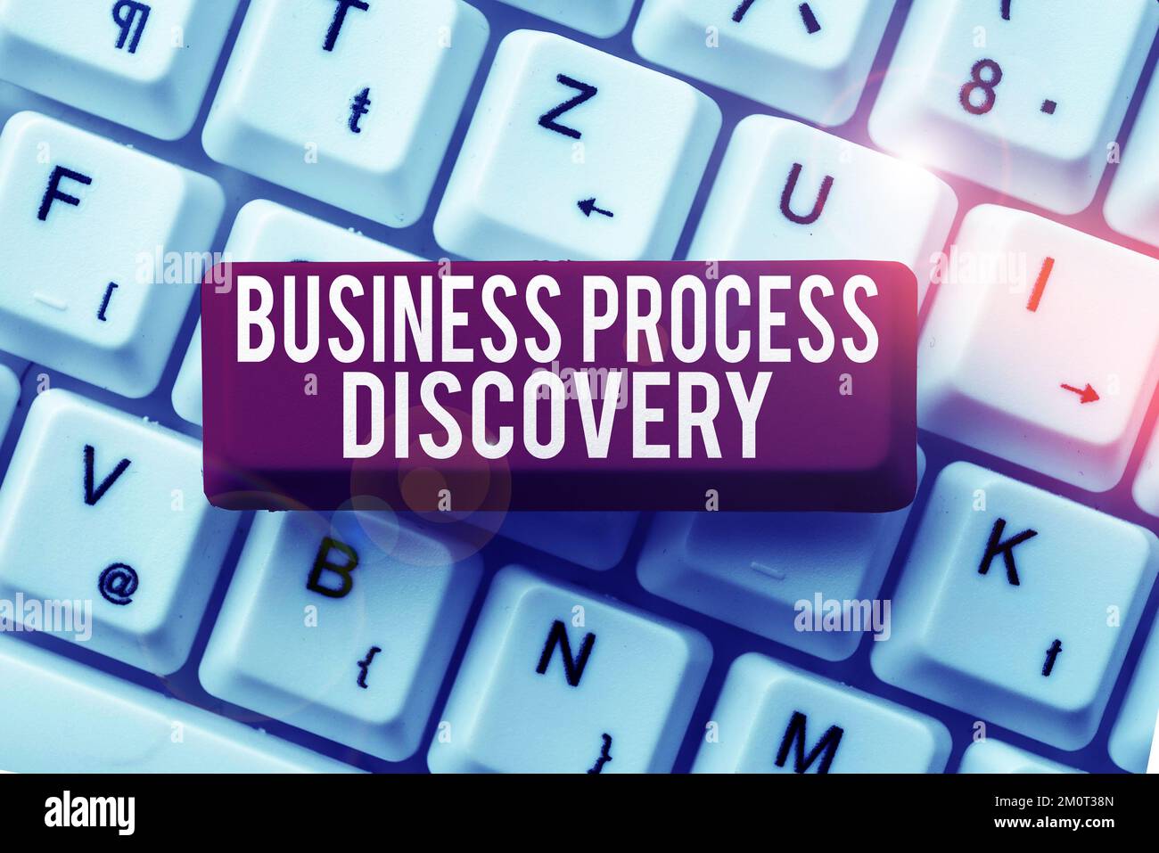 Conceptual caption Business Process Discovery. Word Written on ...
