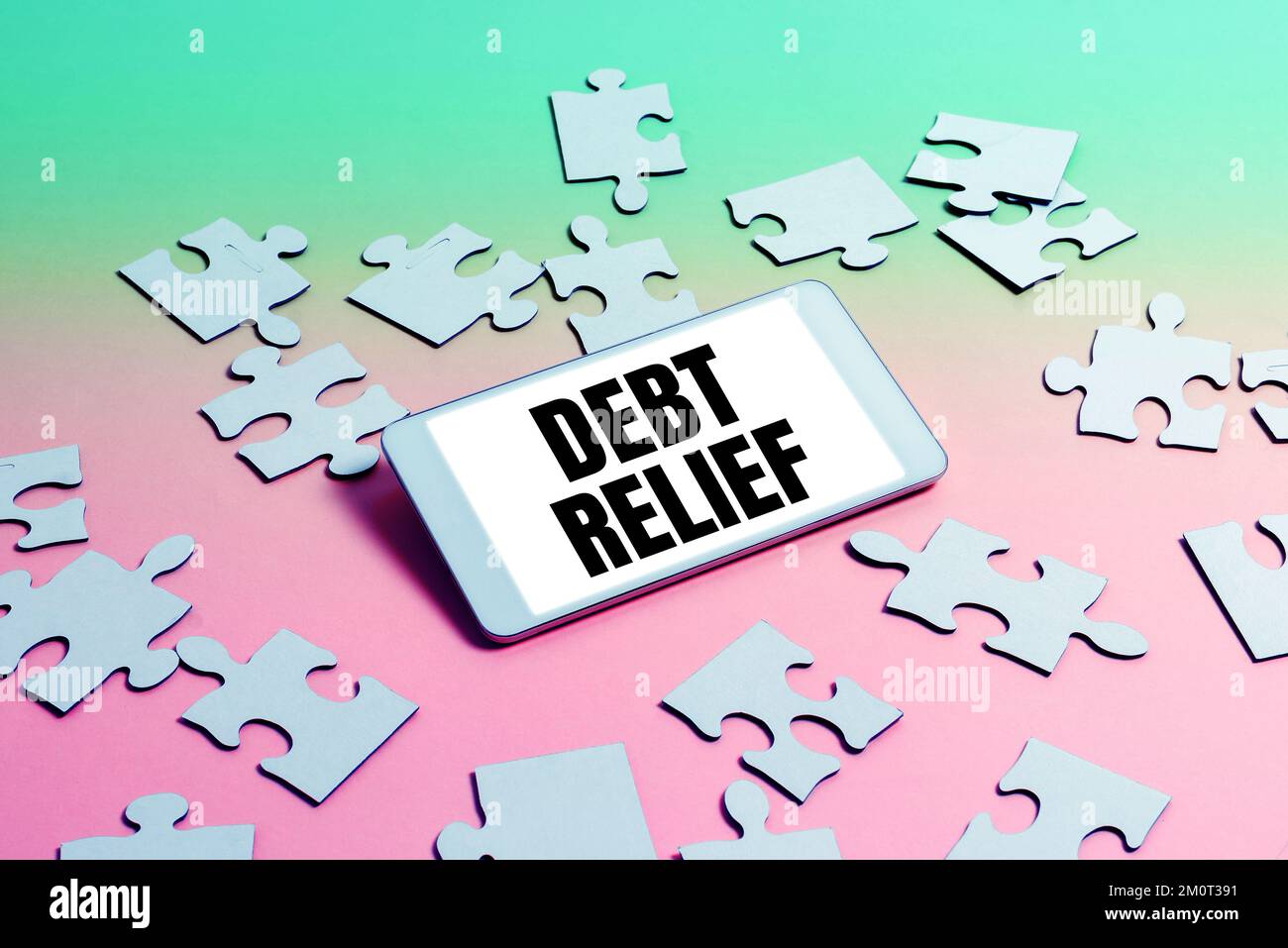 Writing displaying text Debt Relief. Word for partial or total ...