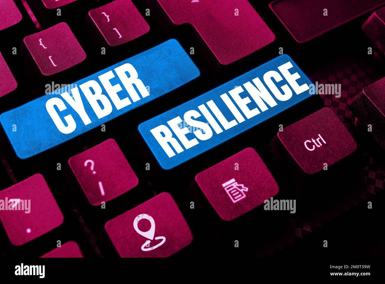 Sign displaying Cyber Resilience. Business overview measure of how well ...